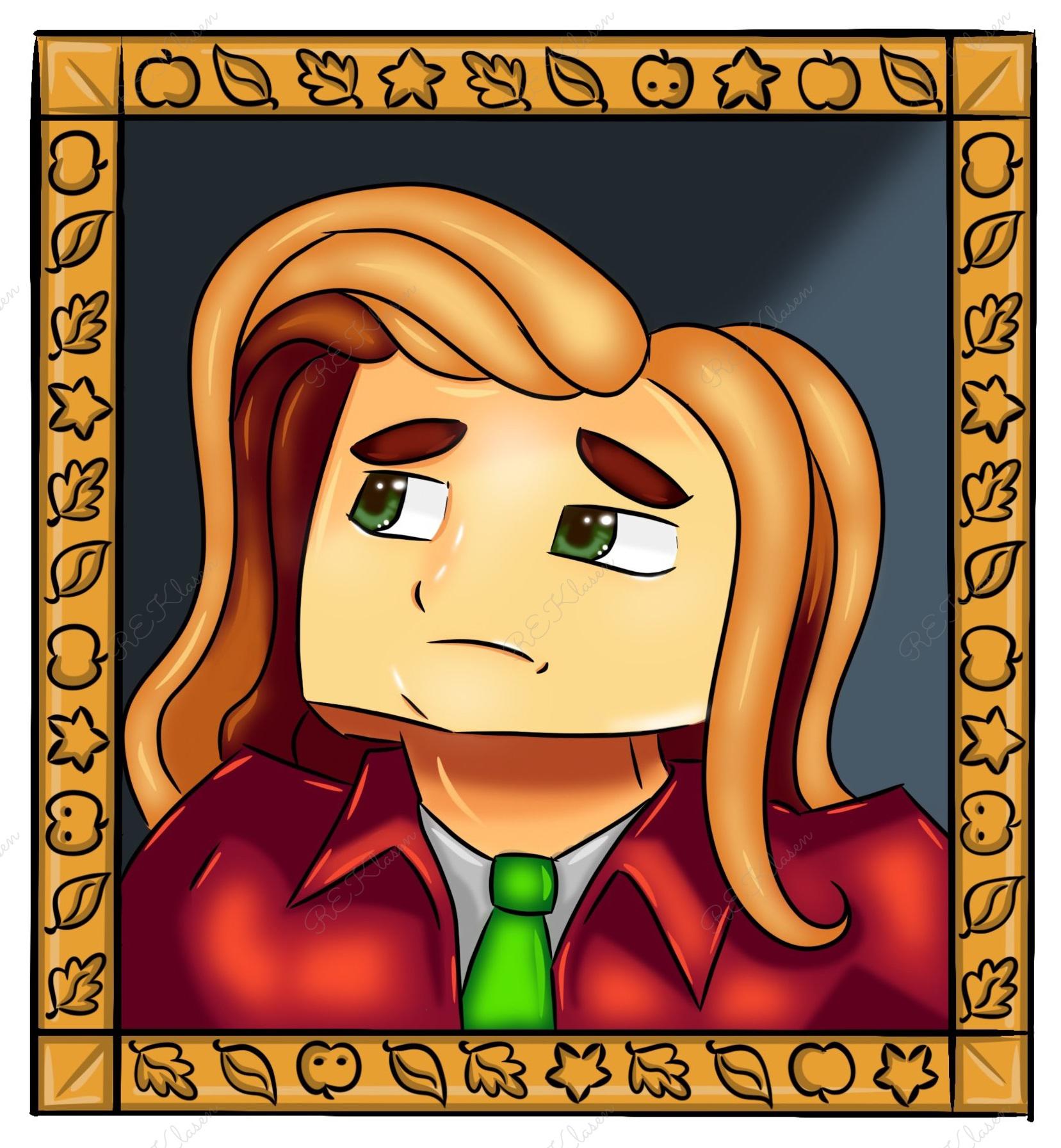 Stardew in Minecraft Portraits - Elliot Art by my (irl) wife 💗 ...