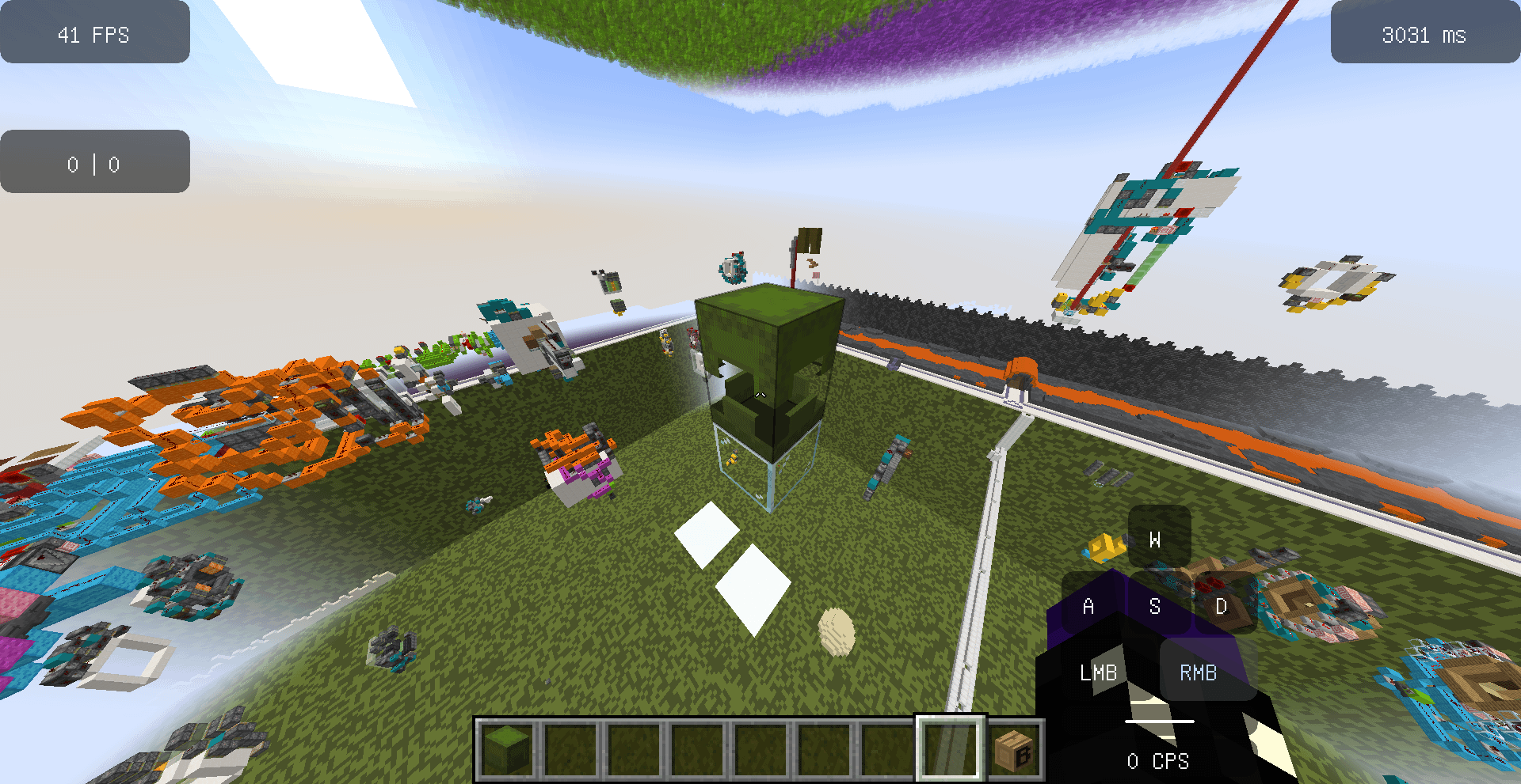 I lagged on the server I was on, and look how cool an open shulker ...