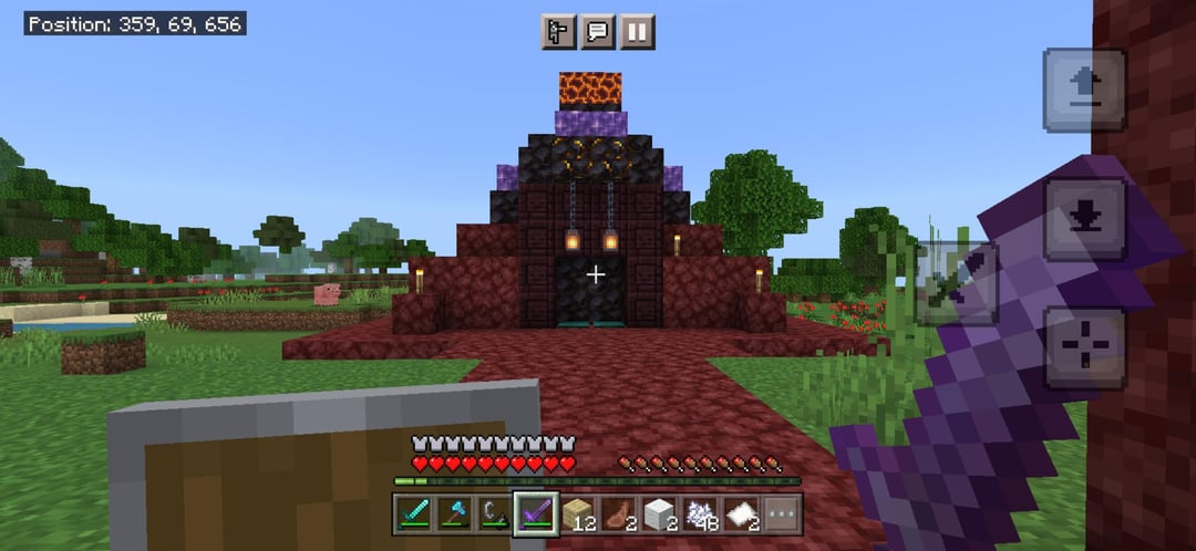 Just a dark fantasy survival home. The pyramid-like structure is a ...