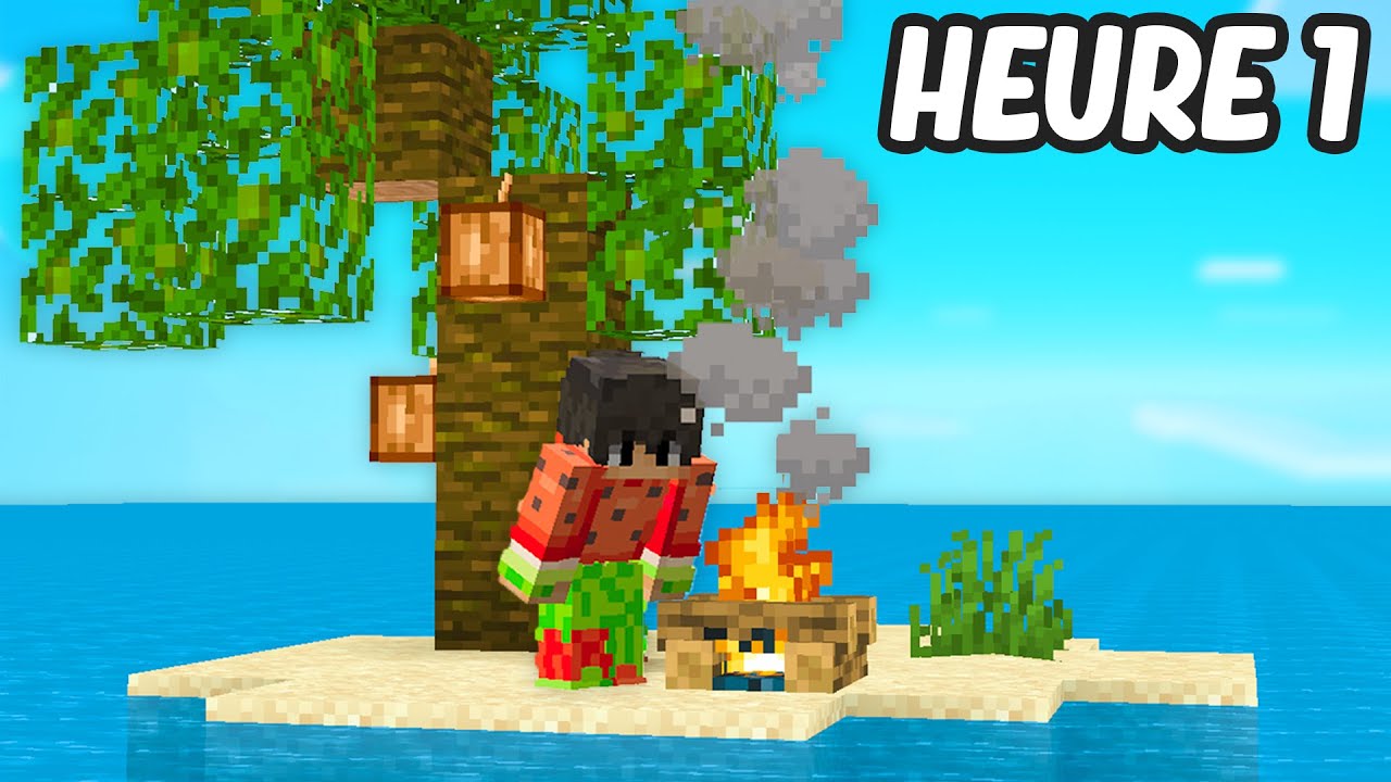 J'ai survécu 24h sur une ÎLE DÉSERTE sur Minecraft.. - MineNest, Mine Nest