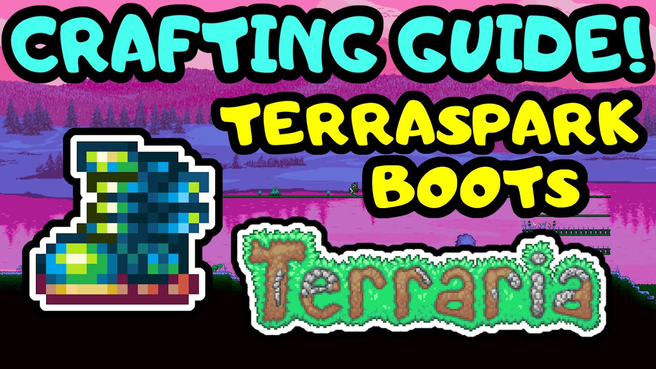 TERRARIA TERRASPARK BOOTS CRAFTING GUIDE! Step by Step Beginner ...