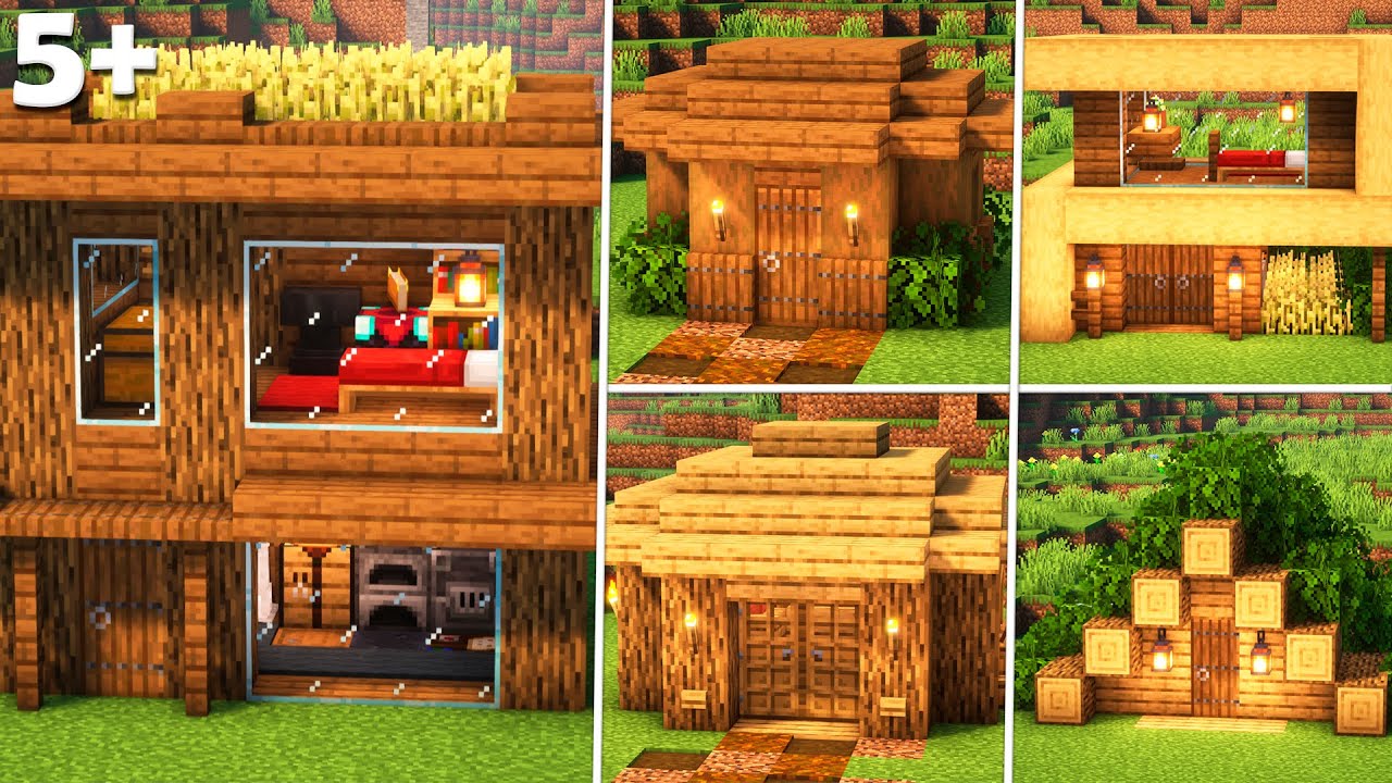 Minecraft: 5+ Small House For Survival! - MineNest, Mine Nest