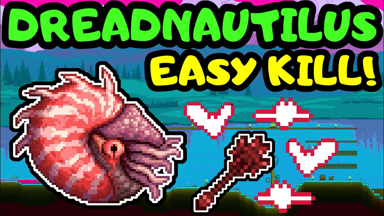 TERRARIA EASY DREADNAUTILUS FARMING! Terraria Blood Moon Dread Nautilus ...