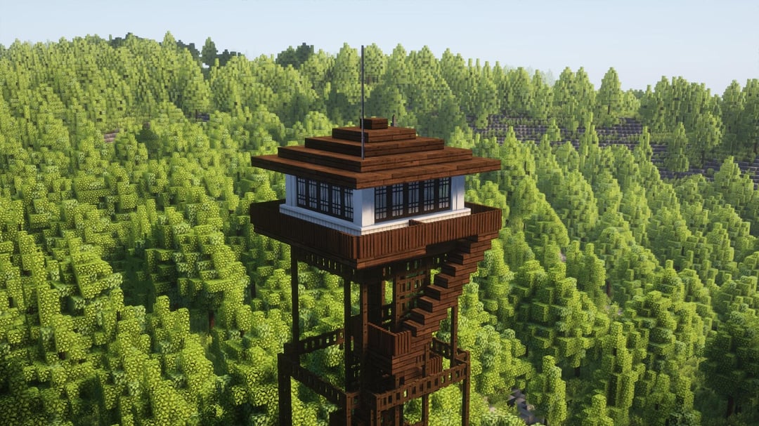 Ranger station and fire watch tower. Display entities were used. RP ...