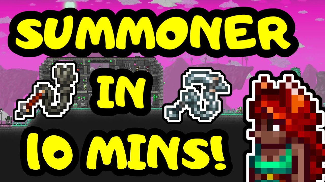 SUMMONER IN 10 MINUTES! Terraria 1.4 Expert Summoner Progression Guide ...