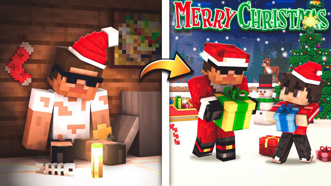 I BECOME SANTA CLAUS IN MINECRAFT ! - MineNest, Mine Nest