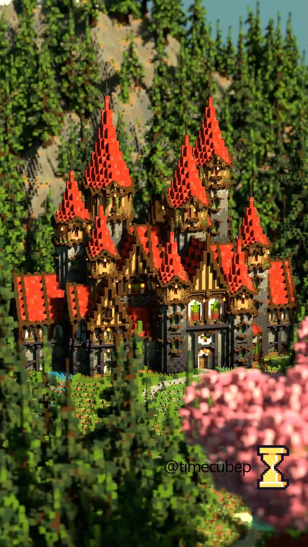 Here's a rendering of a castle we made. - MineNest, Mine Nest