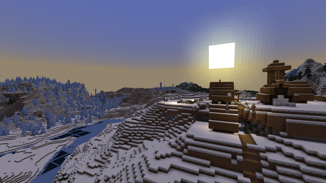 Almost all terrain 1,000 to 3,000 blocks from spawn above Y=110 with ...