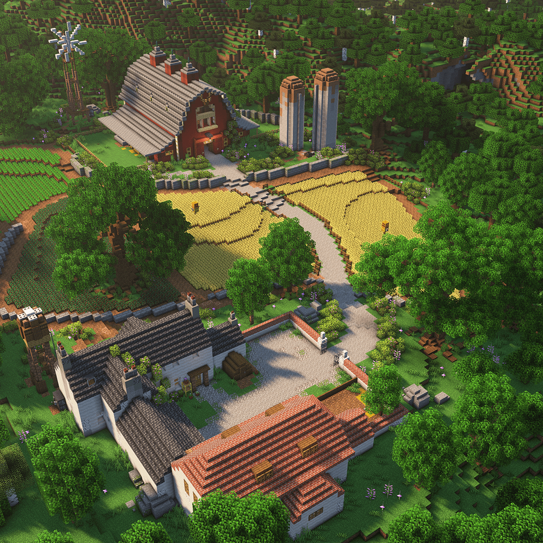 Built a cozy farm map. How do you like it? - MineNest, Mine Nest