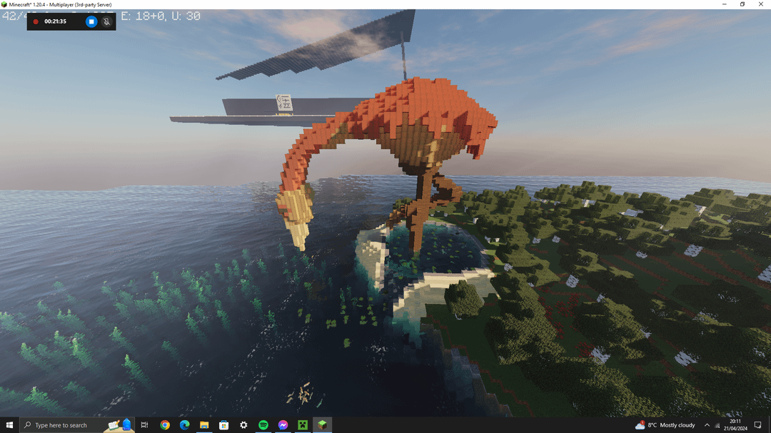 I built a Crane in Minecraft Java - MineNest, Mine Nest