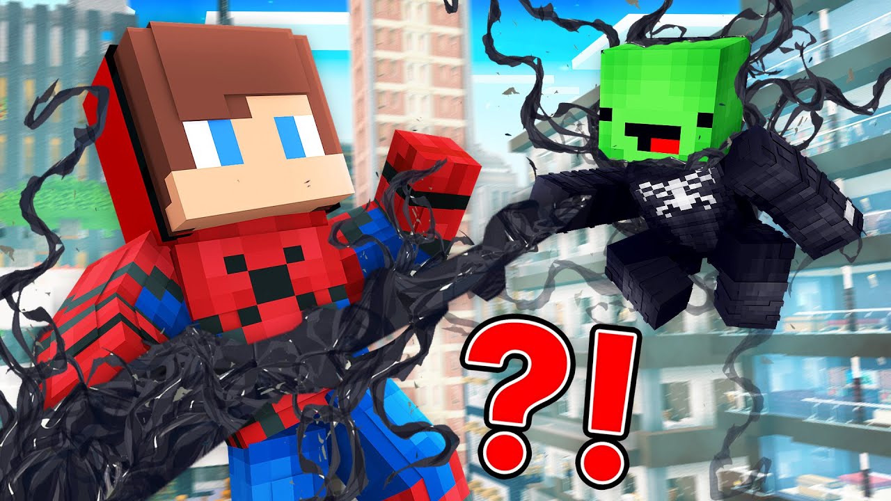 How JJ Spiderman Defeated by Mikey Venom in Minecraft? - Maizen - MineNest, Mine Nest