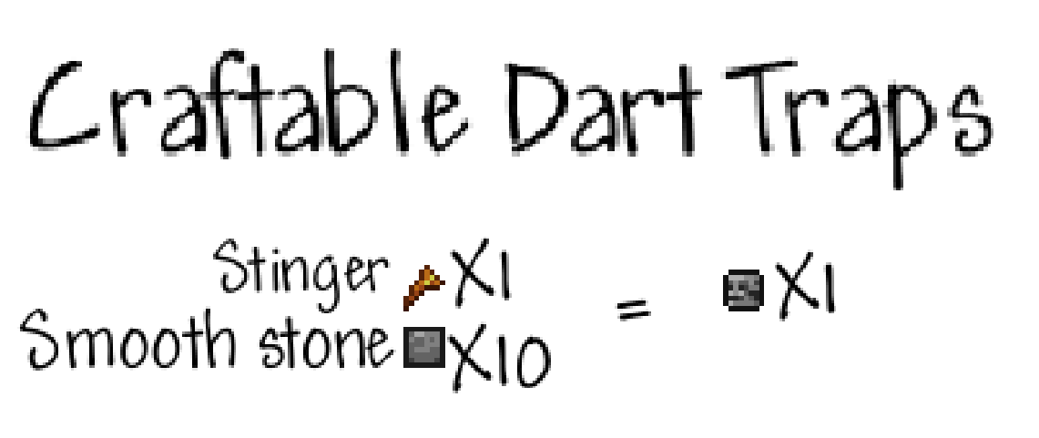 Craftable Dart Traps. - MineNest, Mine Nest