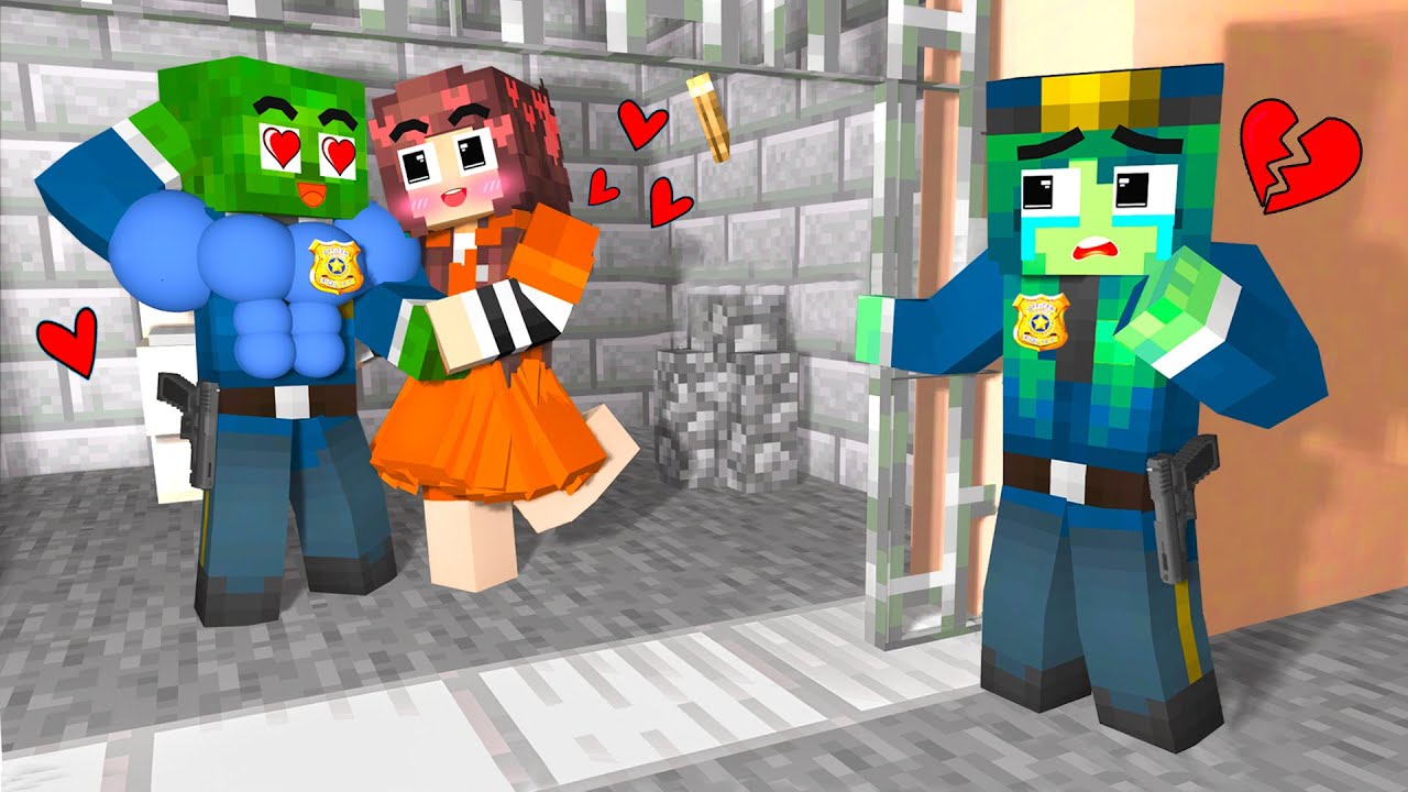Monster School : Zombie x Squid Game Police Touching Love Story ...