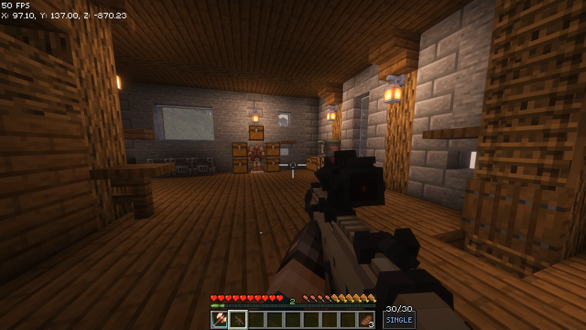 I get this issue when zooming with ACOG sight from Vic's Point Blank ...