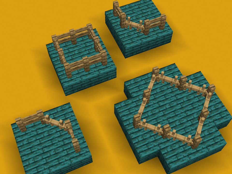 diagonal fence without mods - MineNest, Mine Nest
