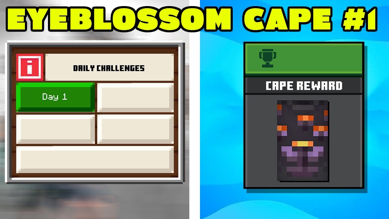 How to Unlock NEW Minecraft Eyeblossom Cape (Bedrock & Java) - MineNest ...