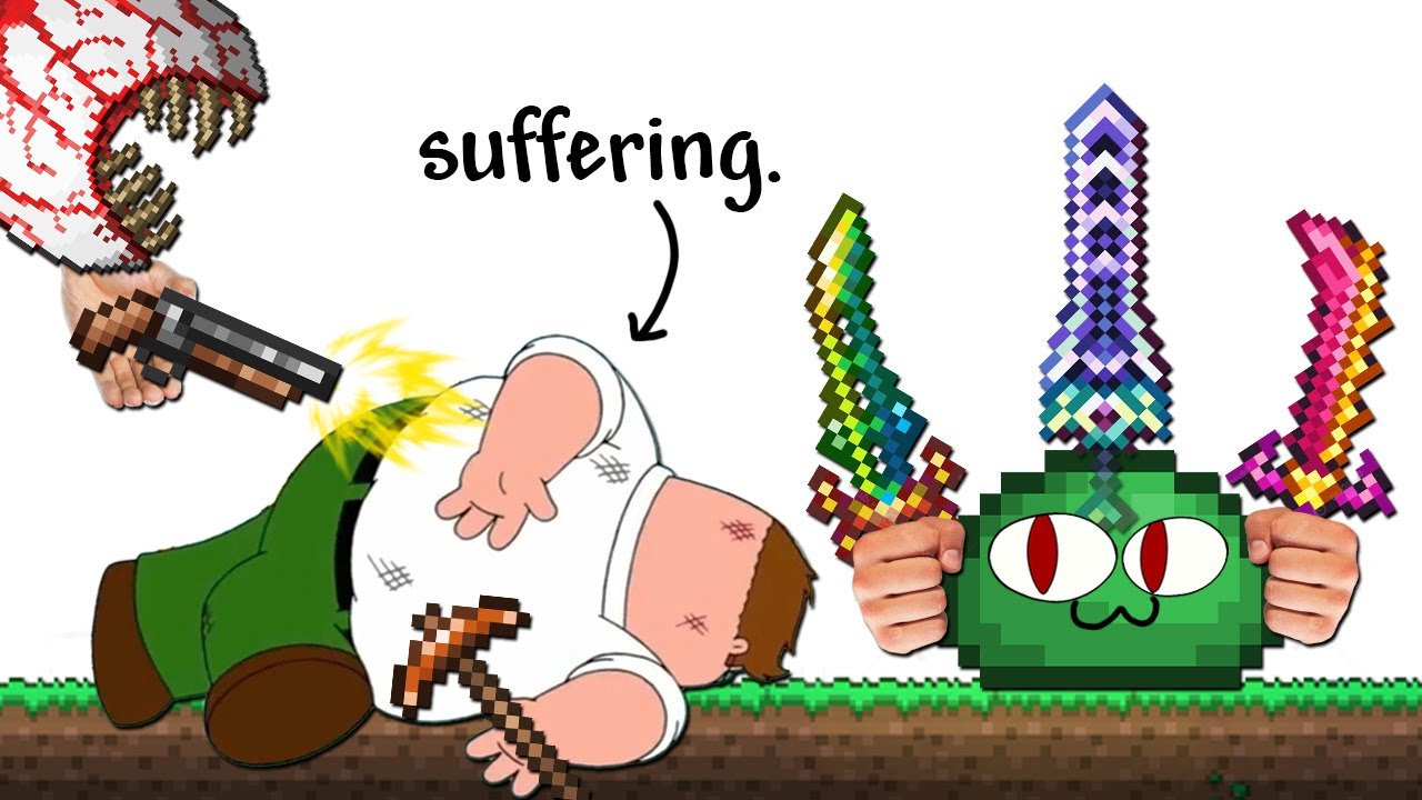 Terraria, But Enemies Attack with Random Weapons - MineNest, Mine Nest