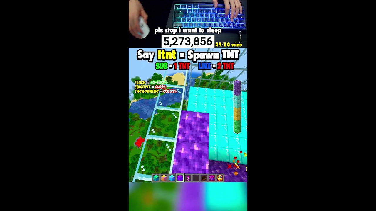 Minecraft Streamer Vs Viewers (TNT Game) 😱 #shorts - MineNest, Mine Nest