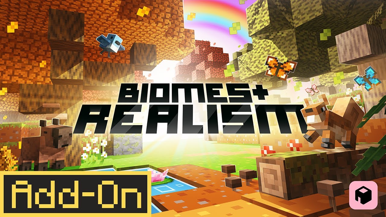 BIOMES + REALISM ADDON: 10+ NEW Biomes Added to Minecraft Bedrock ...