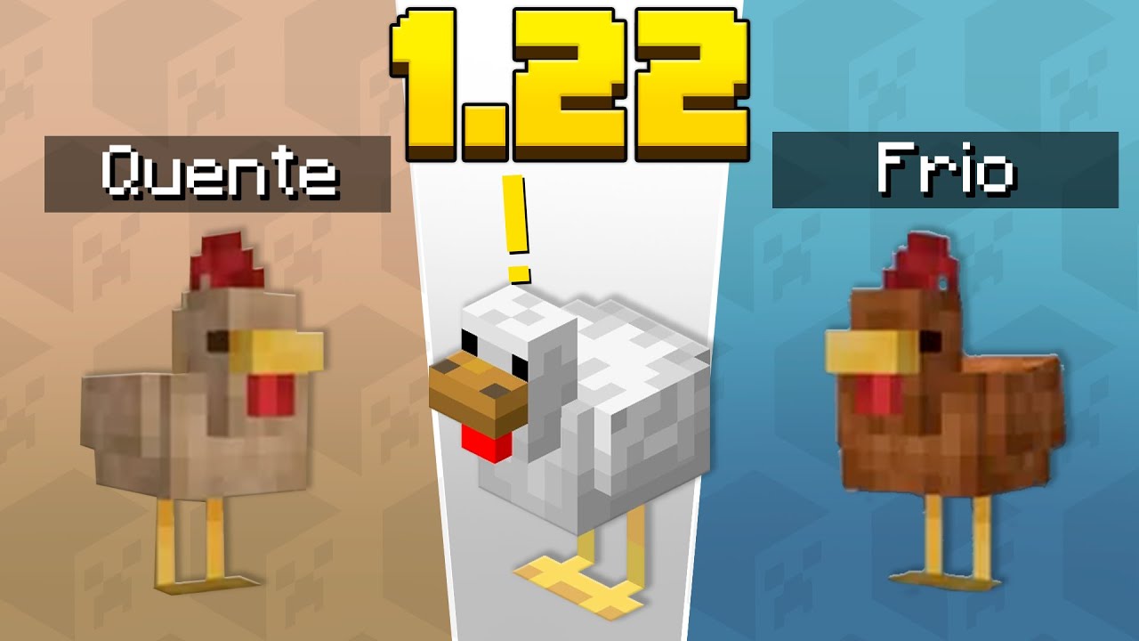 MINECRAFT 1.22 - ANUNCIADO NOVAS GALINHAS na ATUALIZAÇÃO! - MineNest ...