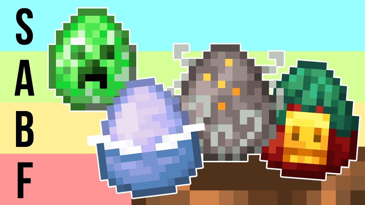 Minecraft's New Eggs Ranked... TIER LIST - MineNest, Mine Nest