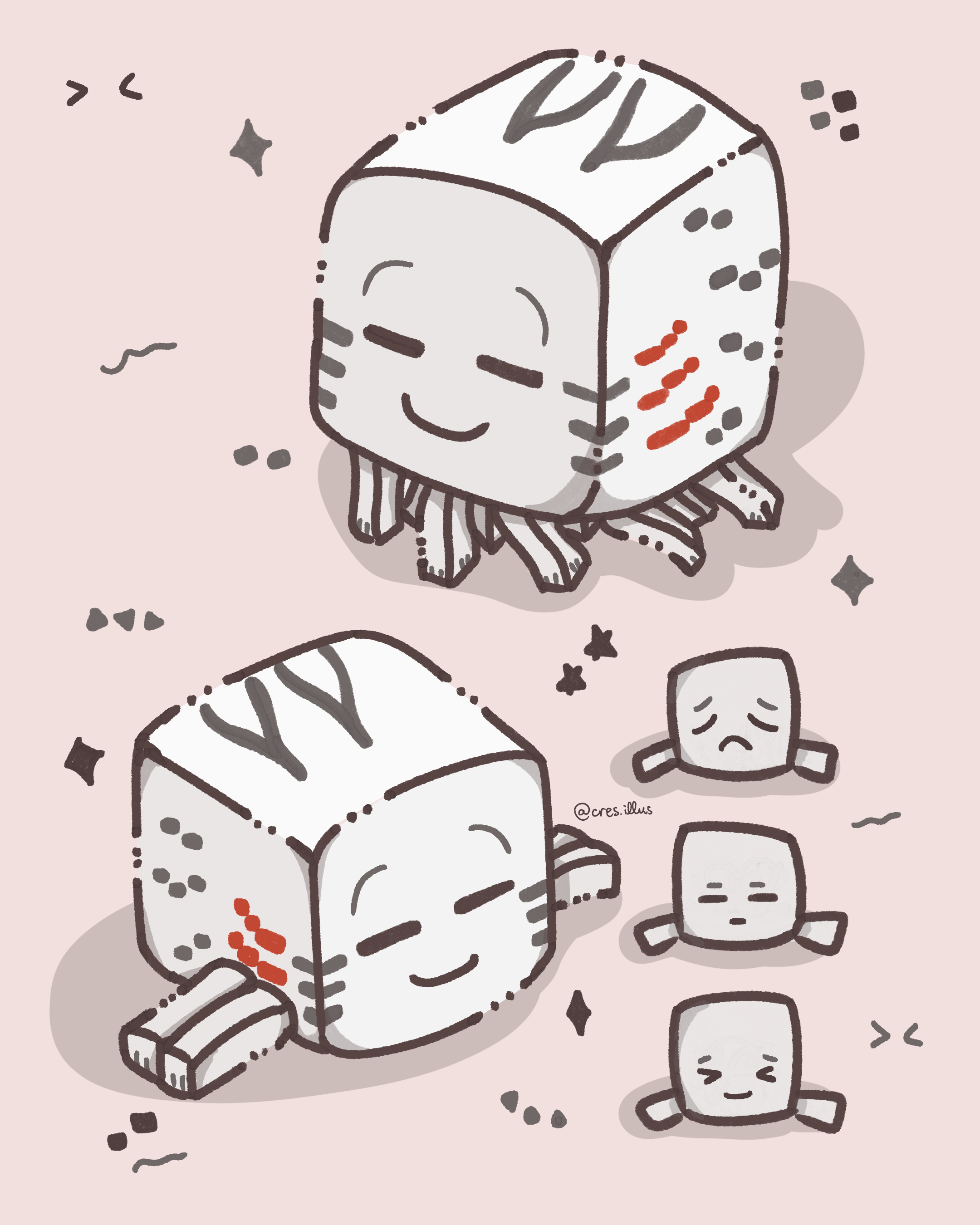 Well Minecraft you did it, you created Ghastling that made a person ...