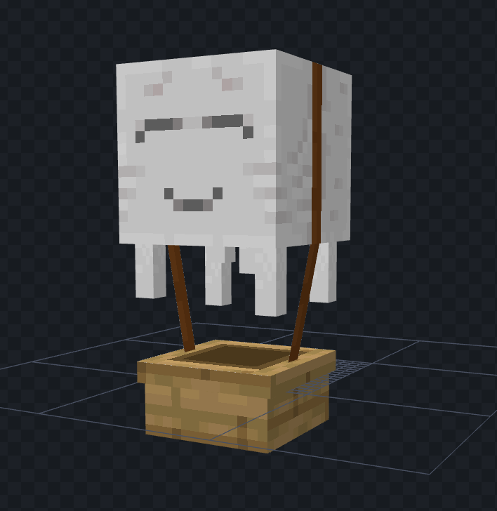 A basic model of how I would make a rideable ghast. - MineNest, Mine Nest