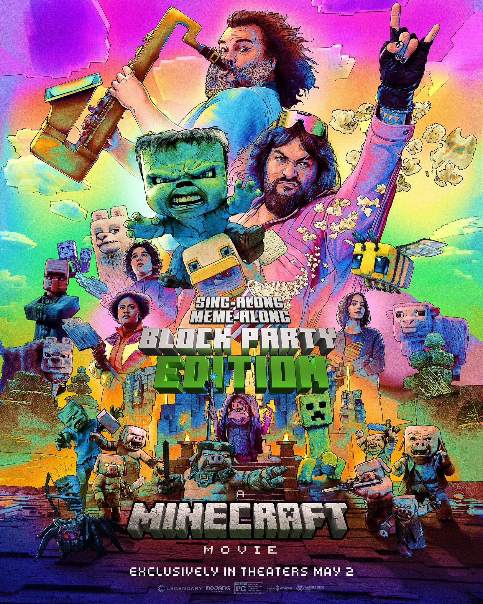 Official poster for ‘A Minecraft Movie: Block Party Edition’ - MineNest ...