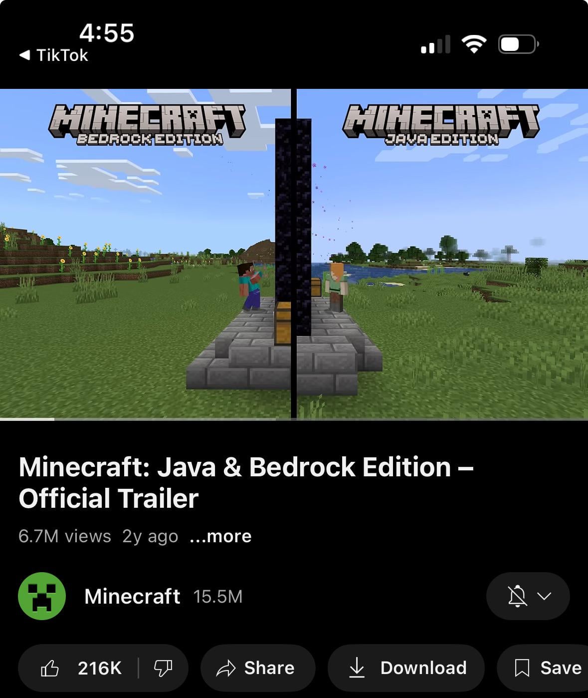 Back when Minecraft pranked everyone and made us think we’d finally get Java Bedrock Crossplay ...