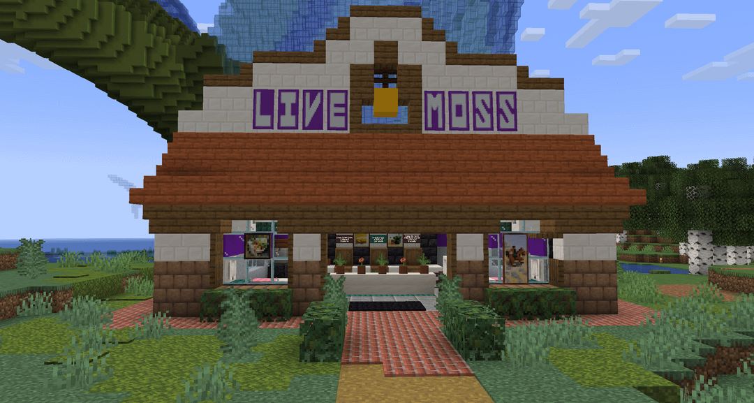 Built a moss shop stylized after a 90's Taco Bell - MineNest, Mine Nest