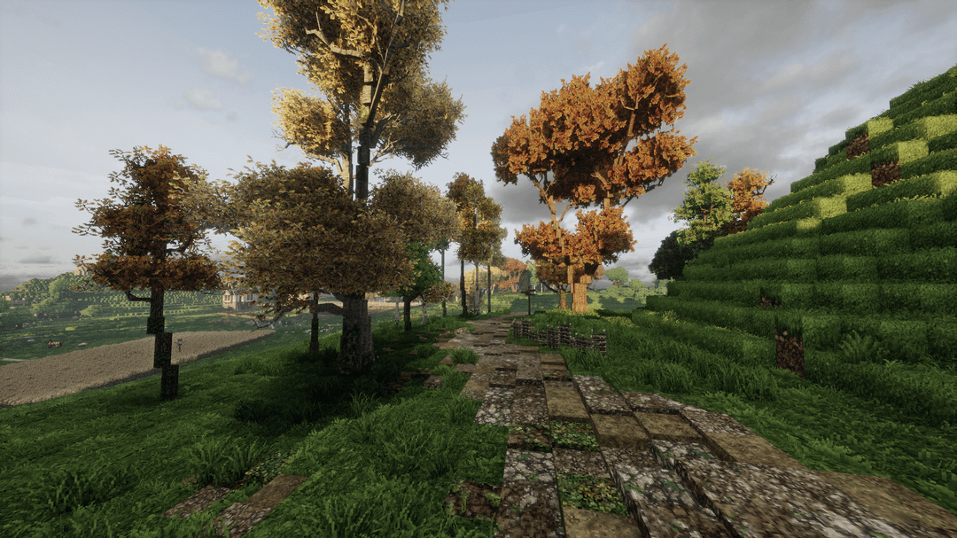 A forest path through my small medieval town. - MineNest, Mine Nest