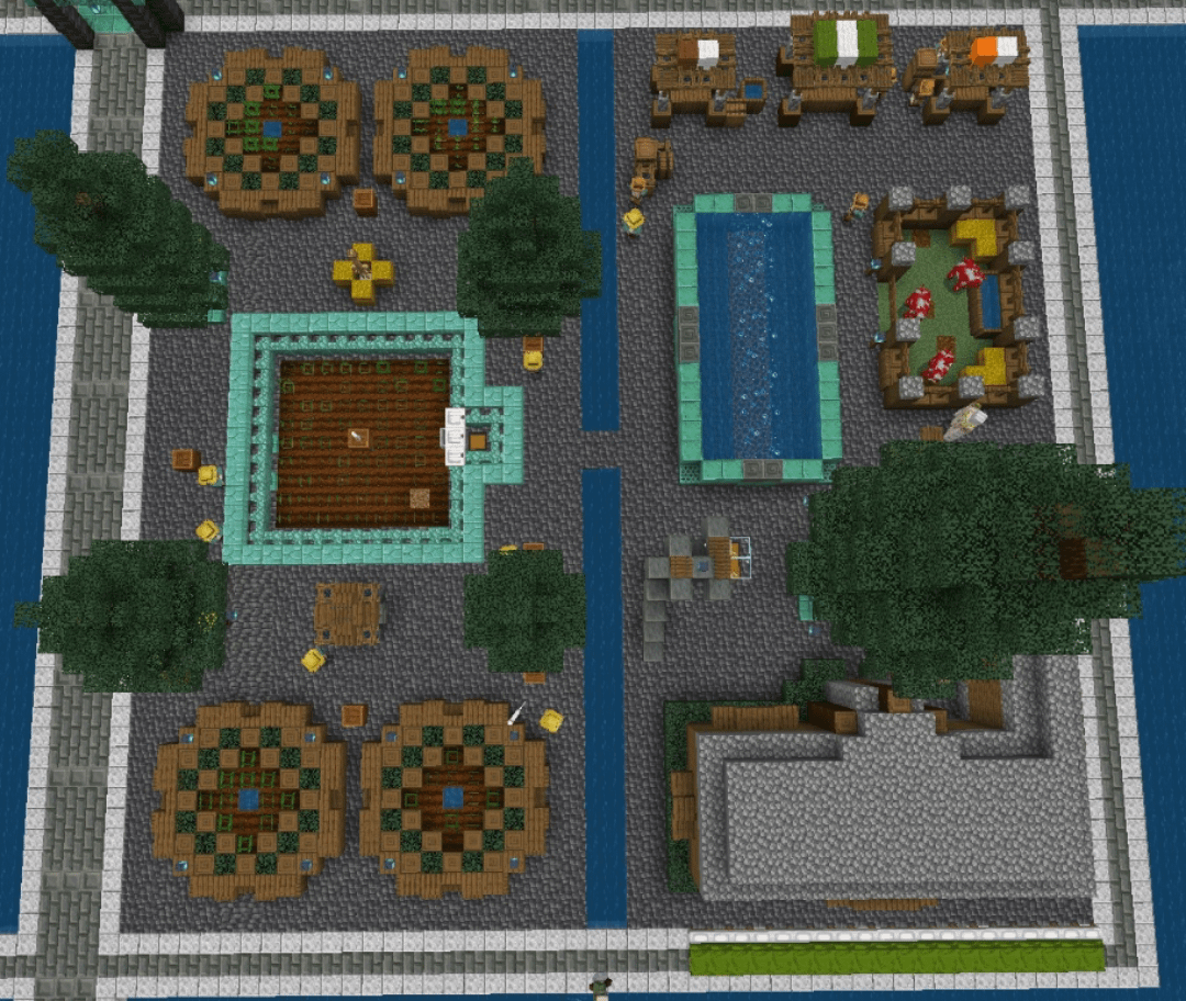 Simple farm_animal station i built in my survival world - MineNest ...