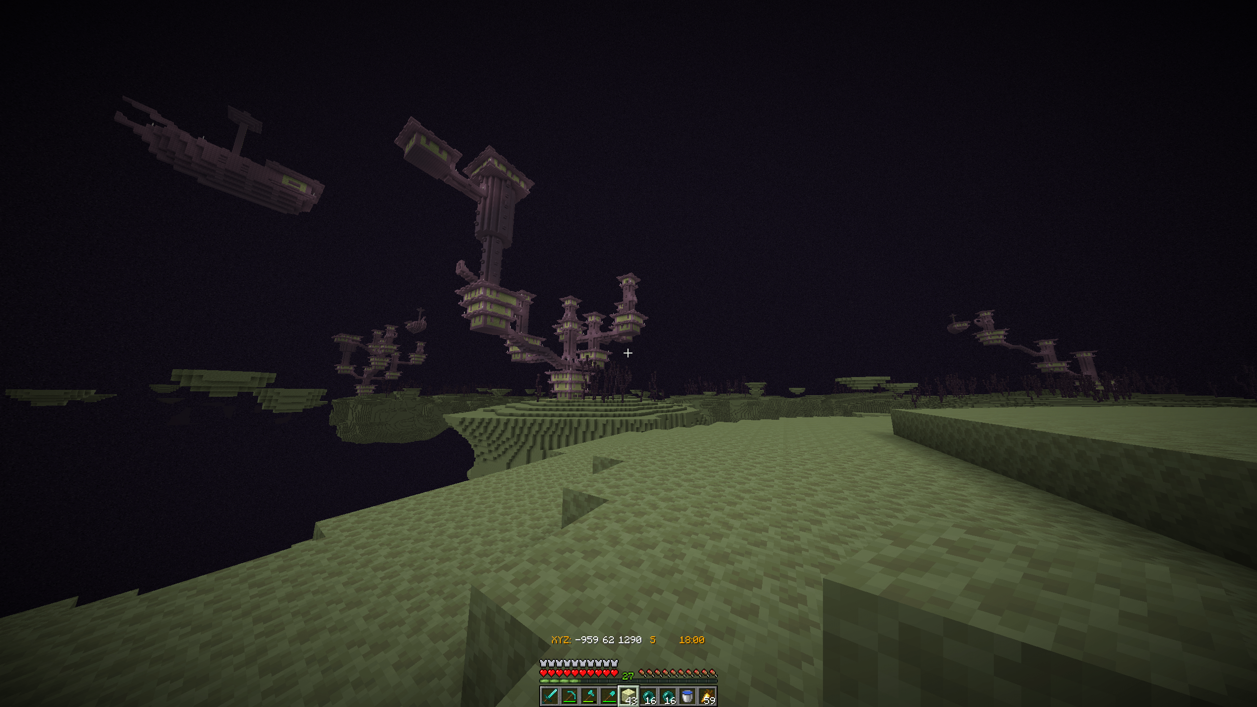 End gateway sent me right next to 3 end cities all with ships ...