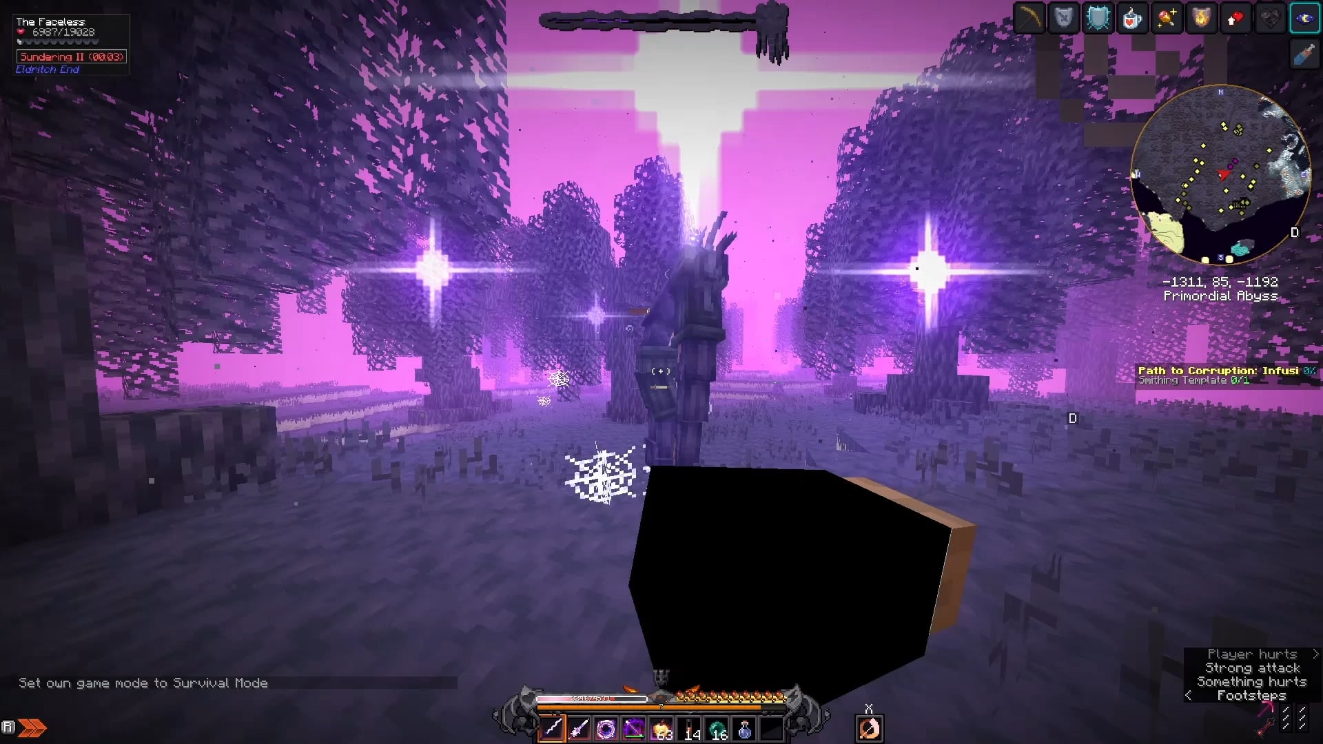 it's possible to kill the faceless one with a mostly Melee build in ...