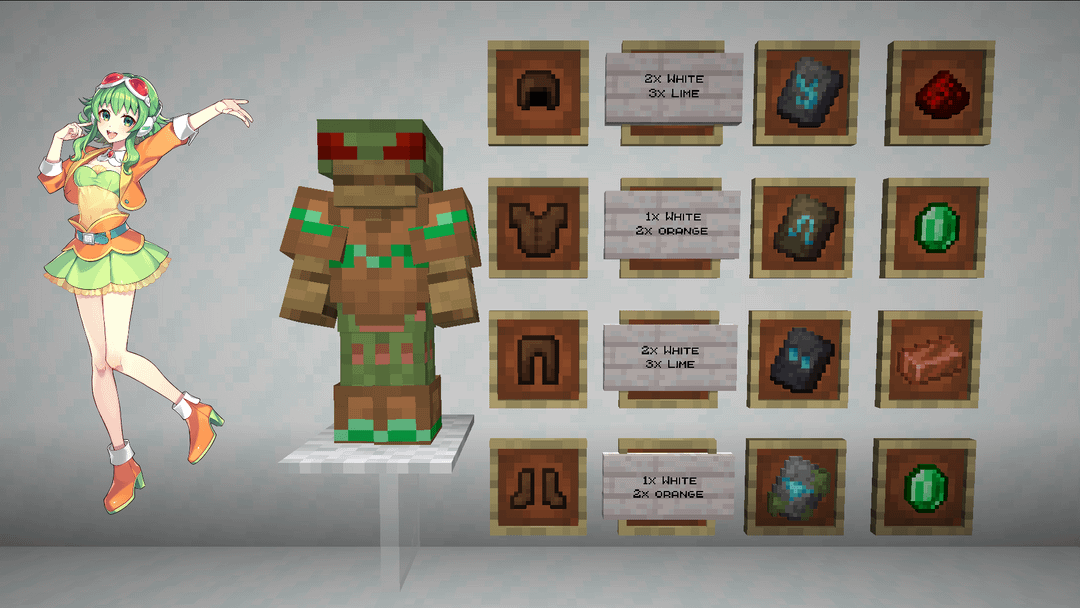 Vocaloid Armor Trim Sets - MineNest, Mine Nest