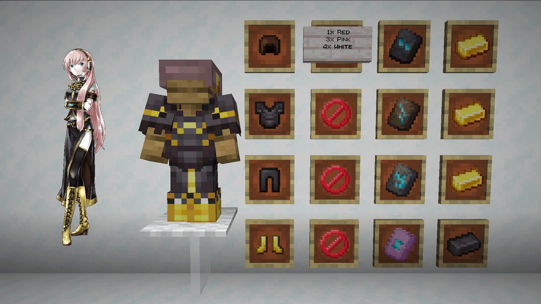 Vocaloid Armor Trim Sets - MineNest, Mine Nest