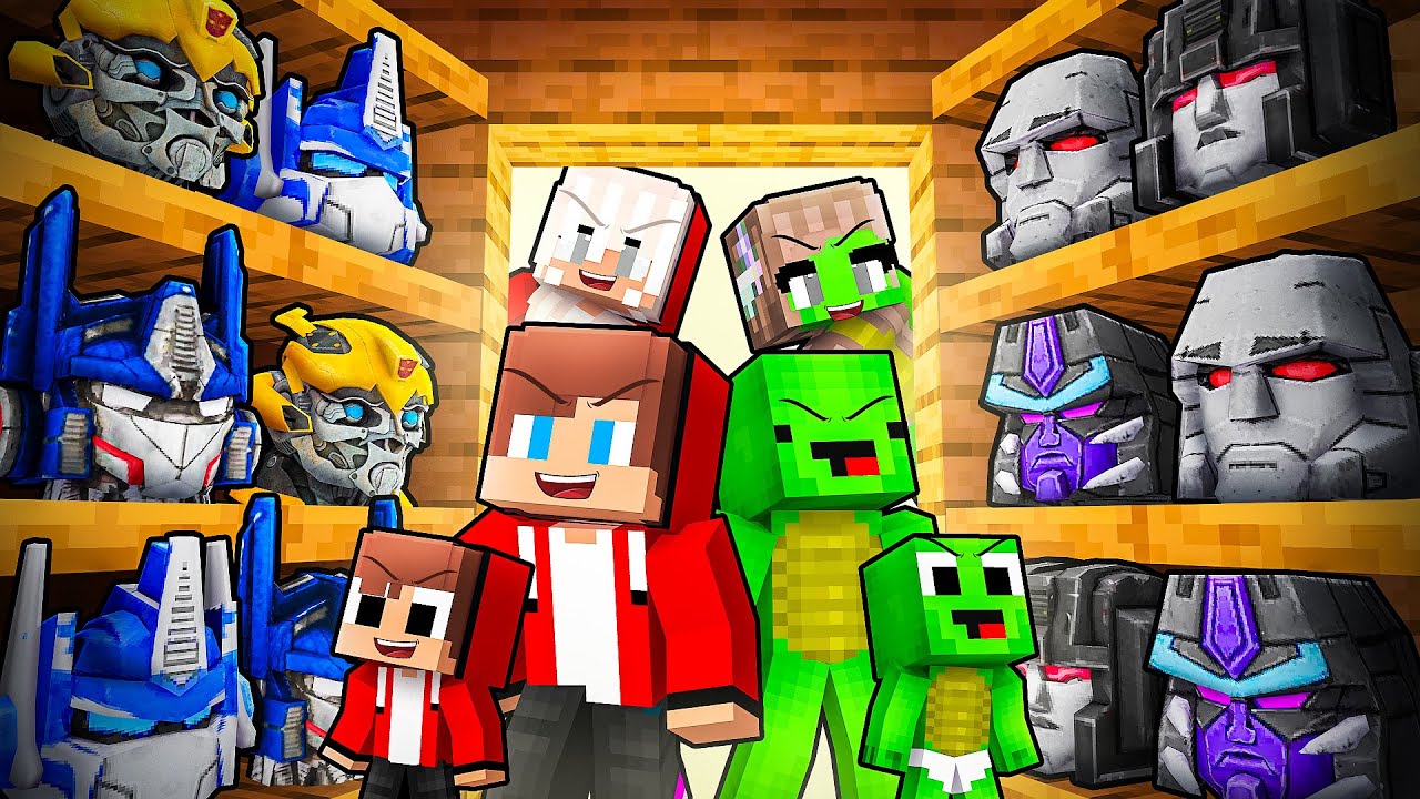 JJ and Mikey Family Can Shapeshift Into TRANSFORMERS To PRANK in ...