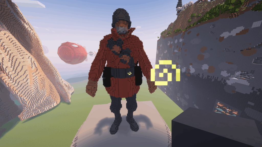 TF2 Soldier statue - MineNest, Mine Nest