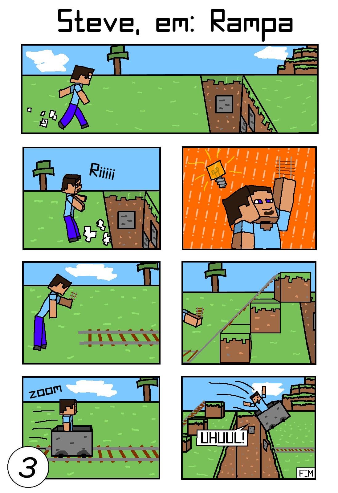 Minecraft Comic: "Steve on: Ramp" - MineNest, Mine Nest