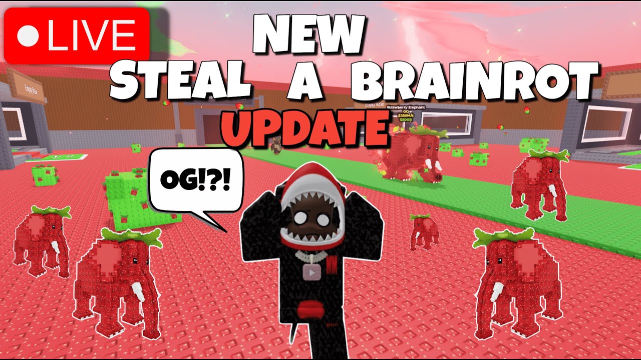 LIVE🔴: PLAYING STEAL A BRAINROT WITH VIEWERS #stealabrainrot #roblox #shorts #shortslive #fyp ...