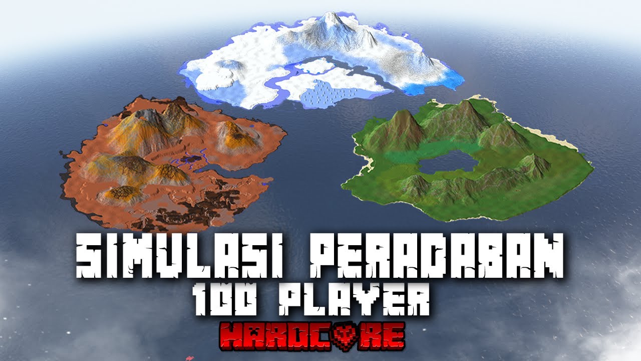 SIMULASI PERADABAN 100 PLAYER MINECRAFT HARDCORE - MineNest, Mine Nest