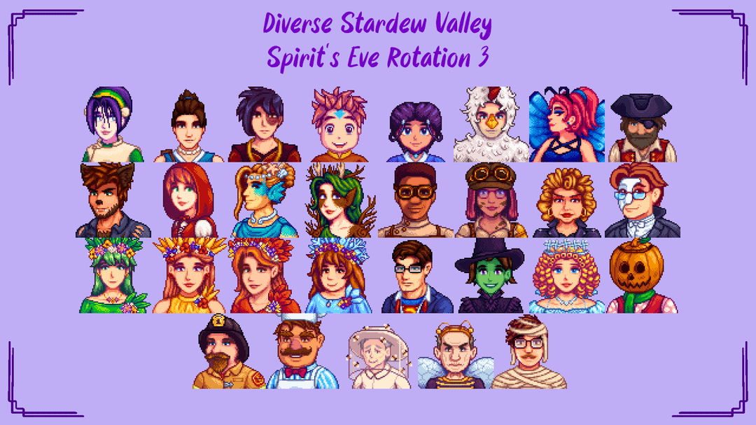 New Spirit's Eve Costumes - Diverse Stardew Valley 5.3.0 - MineNest, Mine Nest