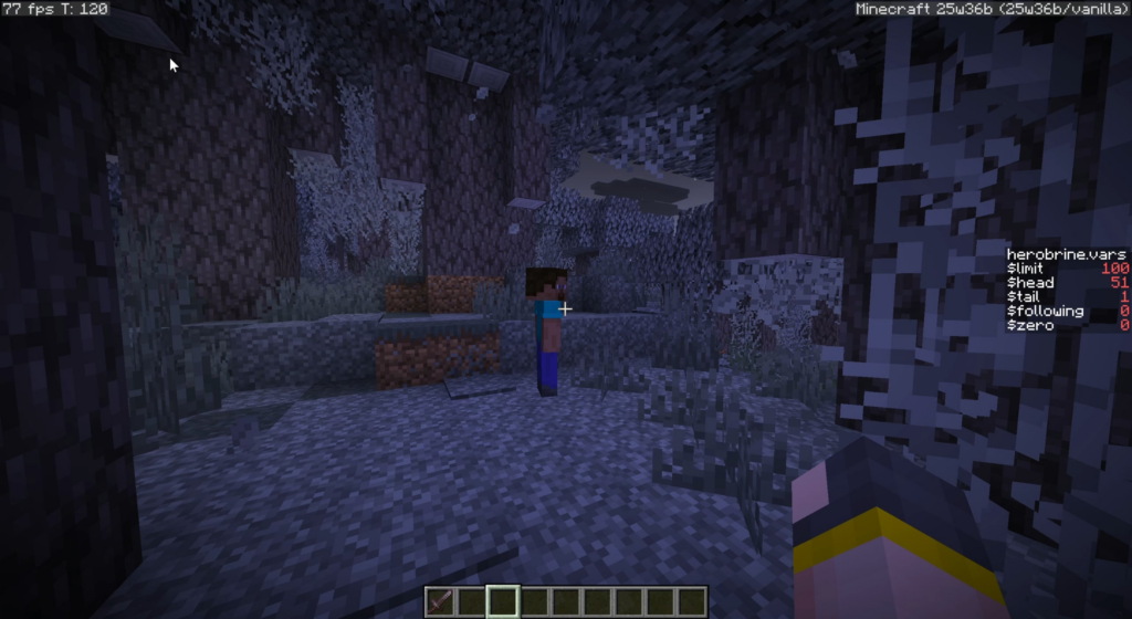 Recreating herobrine using 25w36b mannequins! - MineNest, Mine Nest