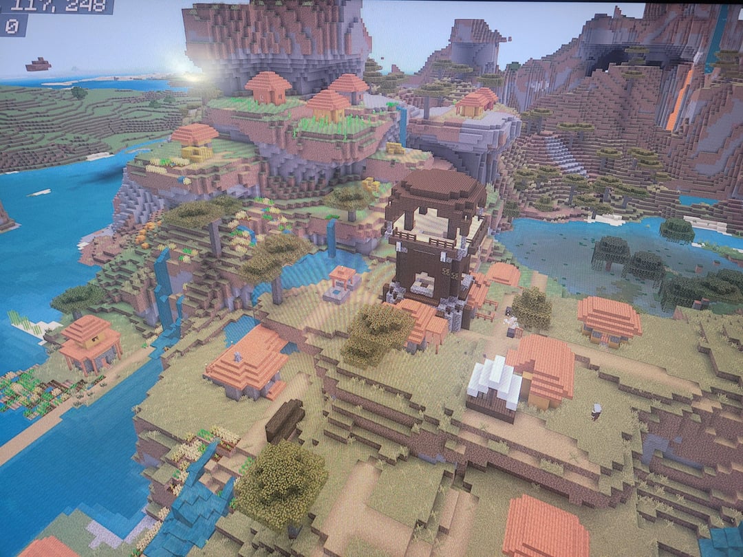 A seed I found that has a outpost in a village seed is ...