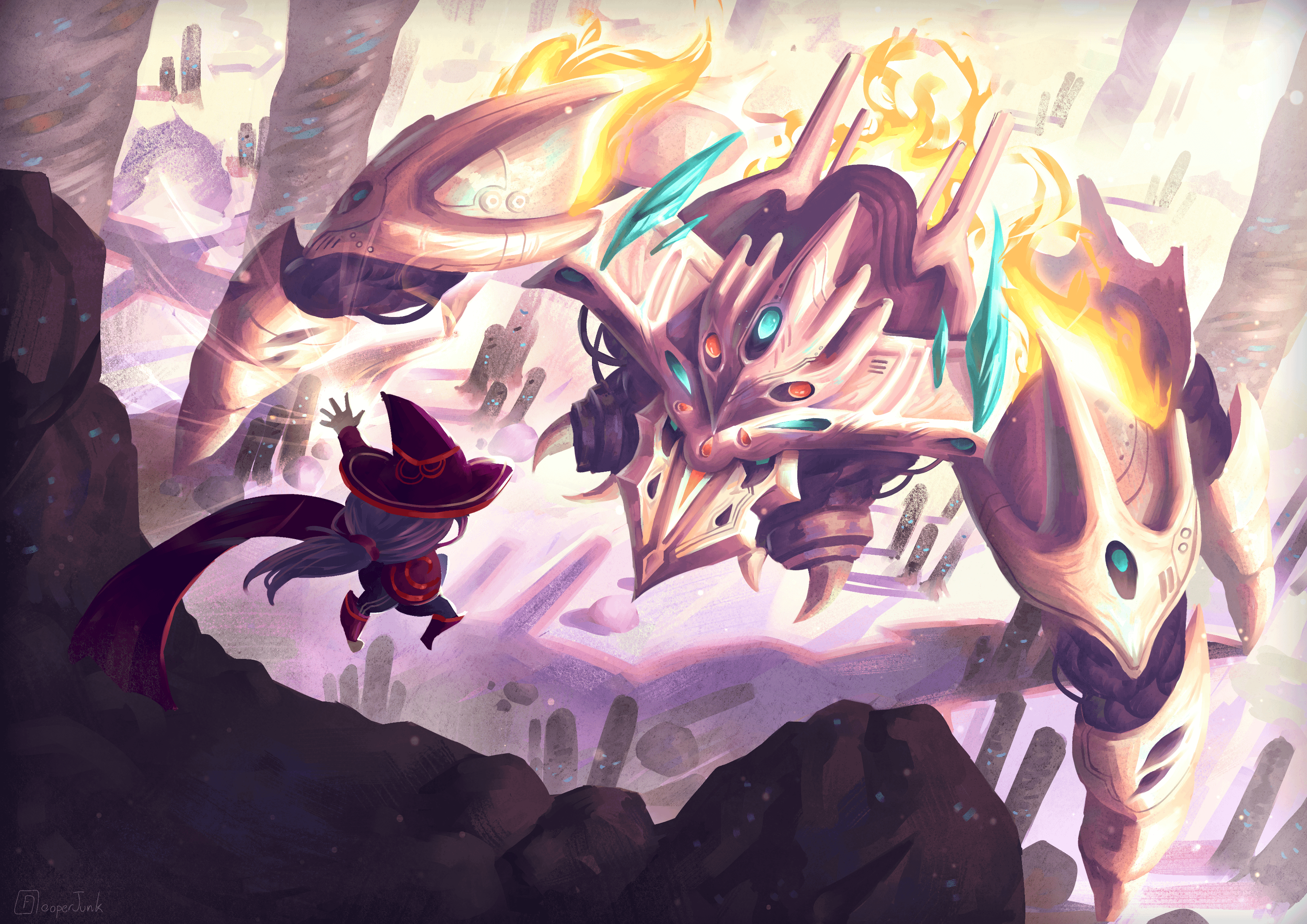 Calamity Astrum Aureus fanart by me (2025) - MineNest, Mine Nest