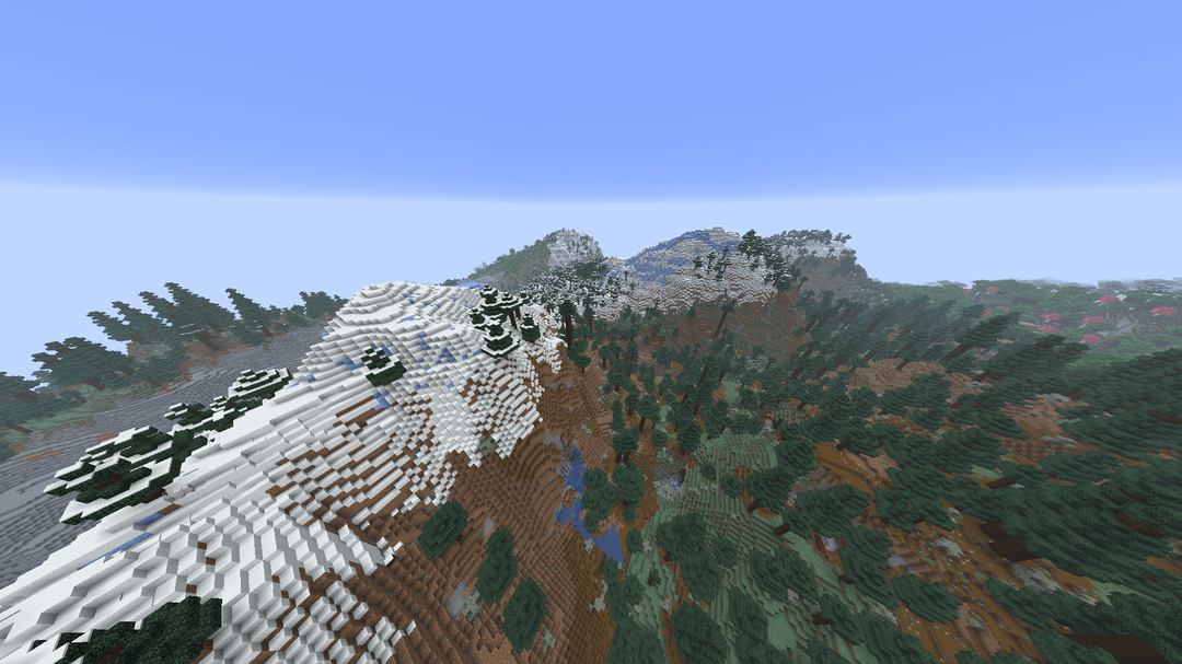 Mountainous and extremely forested seed with 5 biomes and pale garden ...