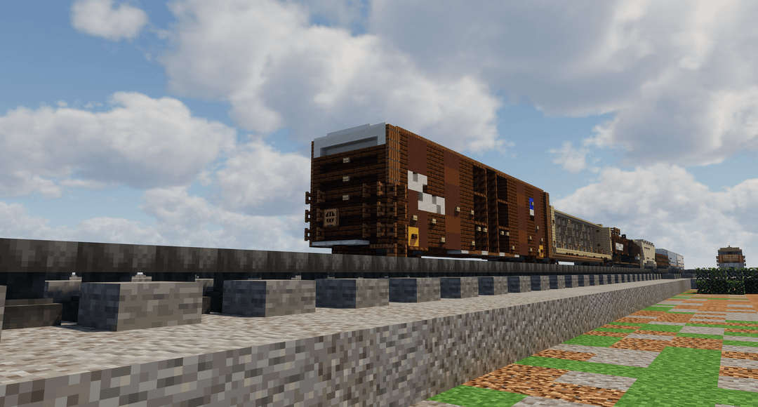 American Train Wagons Built in Minecraft! - MineNest, Mine Nest