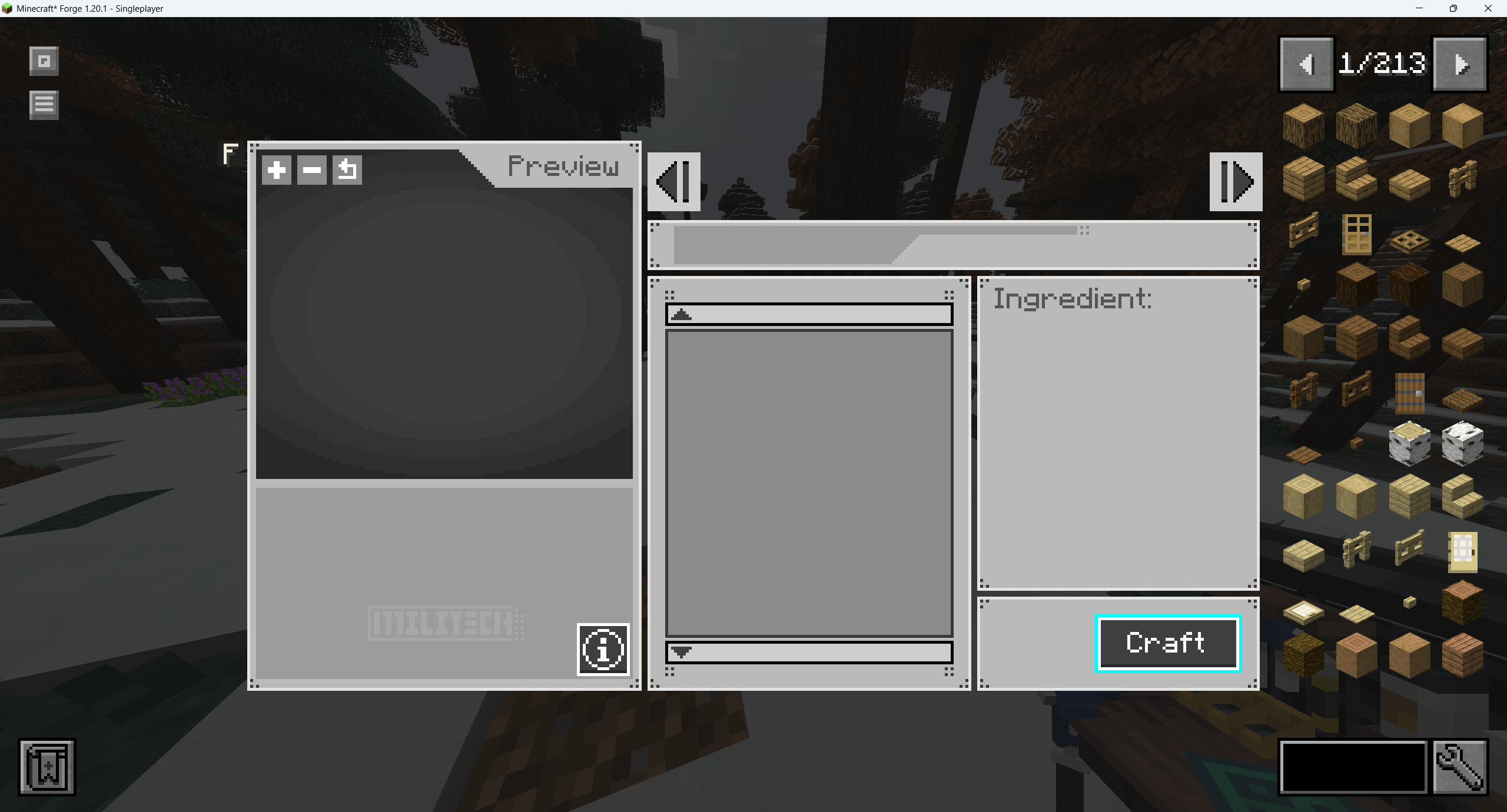 TaCZ Gun table is not showing gun recipe - MineNest, Mine Nest
