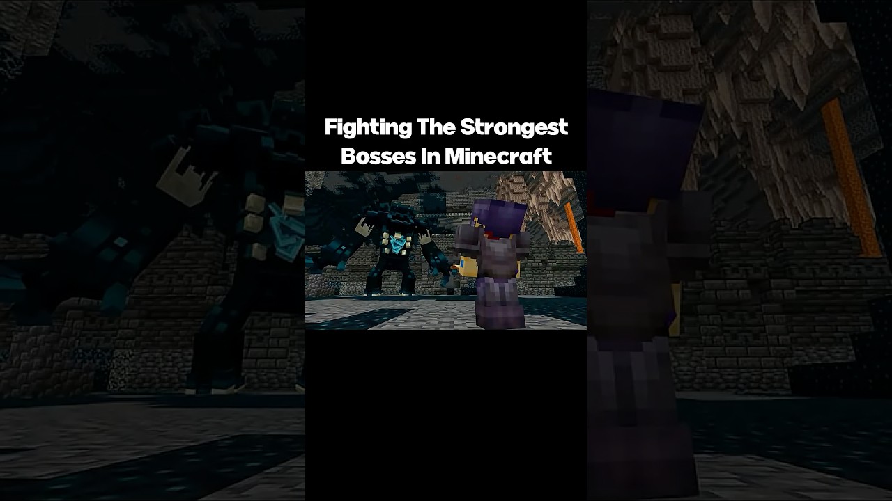 Fighting The STRONGEST Bosses In Minecraft #minecraft #minecraftmemes ...