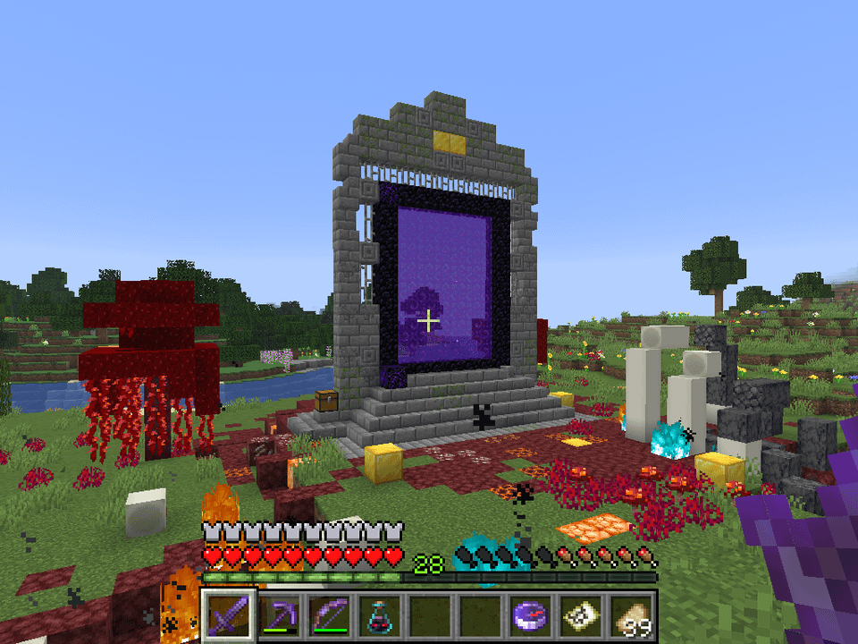 Cool ruined portal I restored - MineNest, Mine Nest